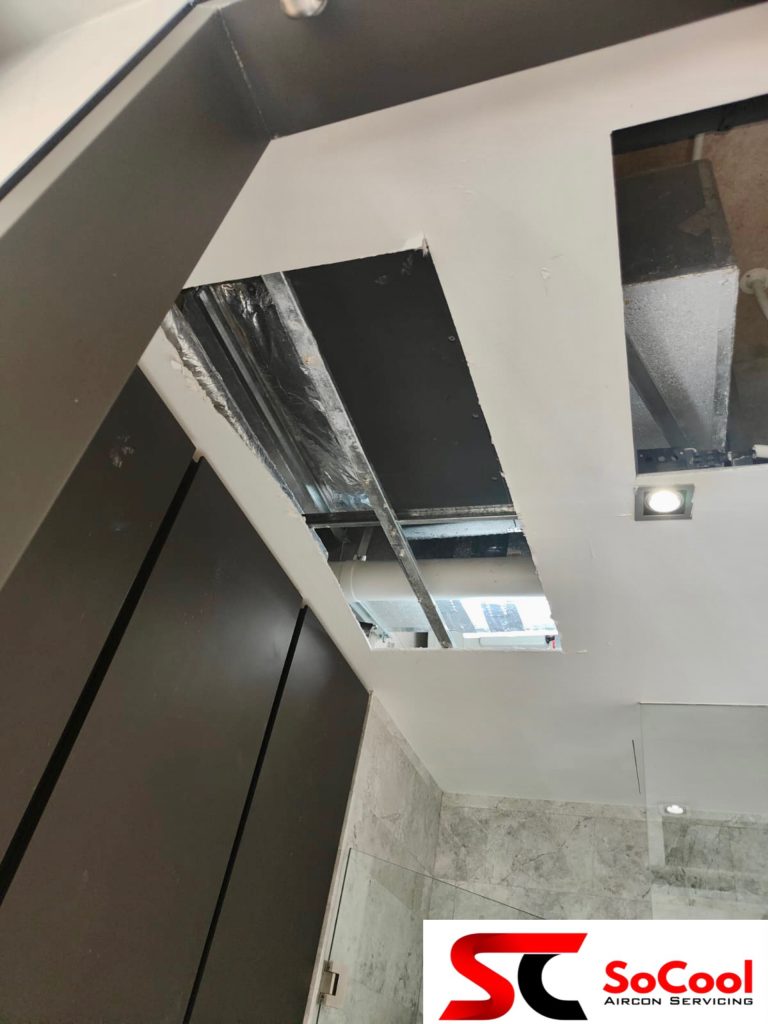 Ceiling Ducted Aircon Cemical Wash in Sentosa - Aircon Service & Repair SG