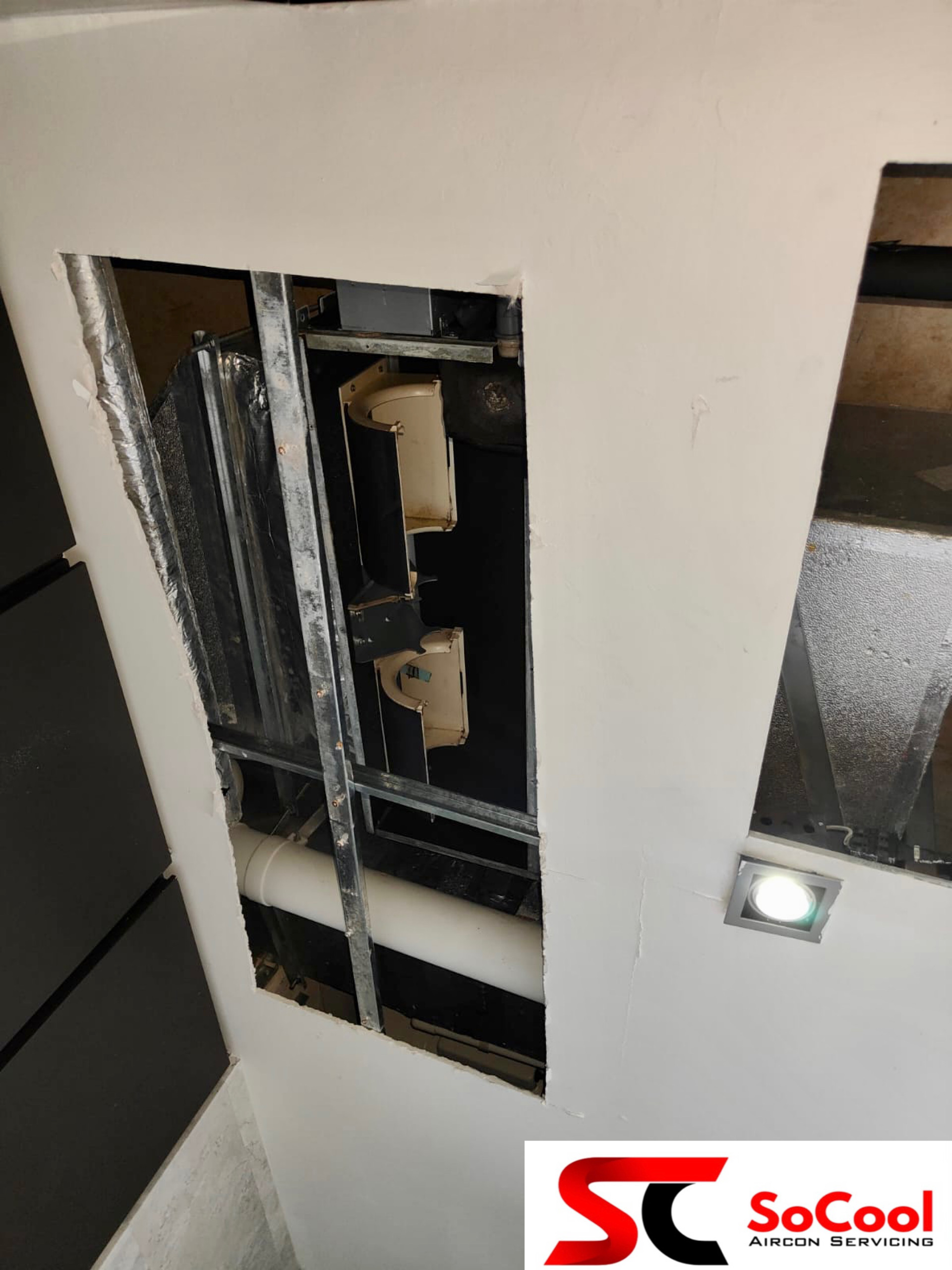 Ceiling Ducted Aircon Cemical Wash in Sentosa - Aircon Service & Repair SG